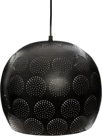 PEGANE Pegane - Suspension boule ajour&eacute;e noire - D.30 x H.26 cm
