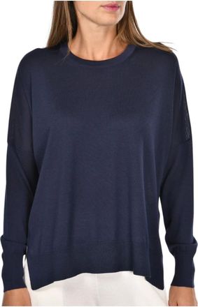 Gran Sasso Femme, Pulls, Bleu, Taille: 44 FR 594 Girocollo