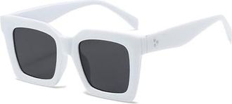 Generic Lunettes De Soleil À Monture Large For Homme, Idéales For Les Vacances, Déplacements Quotidiens Ou Le Sport(White)