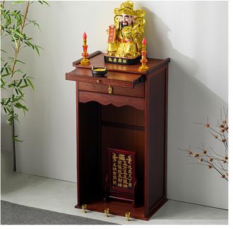 Generic Buddha-Altartisch, buddhistischer Puja-Schrein, Meditationstisch, eleganter spiritueller Tisch for Anbetung und Meditation(62CM/24.4IN)