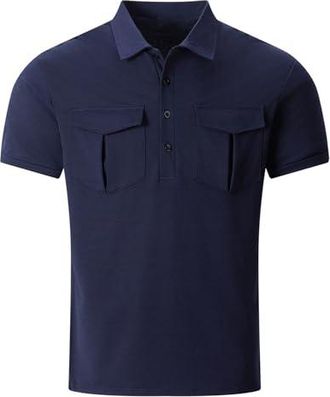 Generic Polo &agrave; manches courtes pour homme - T-shirt respirant classique &agrave; manches courtes - Polo de golf d&eacute;t&eacute; &agrave; manches courtes - Pour les loisirs et la l&eacute;g&egrave;r