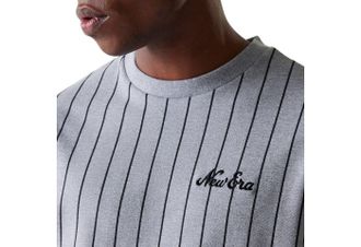 New Era Print-Shirt Oversized PINSTRIPE