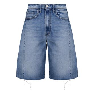 Mother Femme, Shorts, Bleu, Taille: W27 Bermuda The Half-Pipe Fray