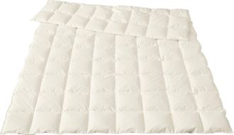 Traumina Bio Einziehdecke Plume 100% Daunen Champagner - extraleicht Wärmestufe 1 Größe 135x200 cm