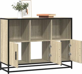 vidaXL Credenza Rovere Sonoma 100x35x76 Cm In Legno Multistrato - Vidaxl