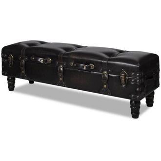 vidaXL Sitzbank Lange Sitztruhe Sitzhocker Aufbewahrungstruhe Bank Braun vidaXL