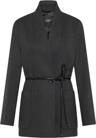 Seventy Giacca con cintura - - Jackets - Damen - Grau - XS