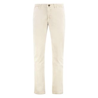 Moorer Chino Hose mit Ges&auml;&szlig;taschen - - Trousers - Herren - Beige - L