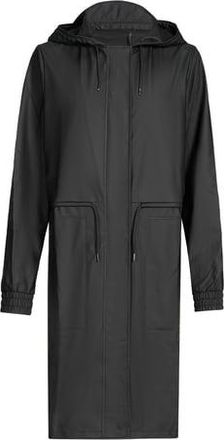 Rains Mid -Länge Parka - Schwarz