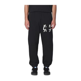 44 Label Group Pantalon de jogging en coton imprim&eacute; logo - Homme - Pantalons - Noir - Taille: M