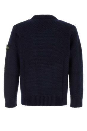 Stone Island Neck Sweater - Navy