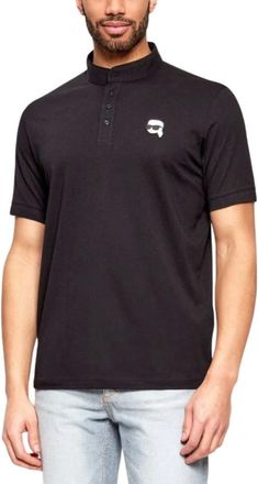 Karl Lagerfeld Homme, Tops, Noir, Taille: XL Polo shirt