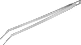 Fackelmann Fackelmann Steakpinzette, Mehrzweckzange mit ergonomisch geformten Griffen, Greifzange für kleines Grillgut (Farbe: Silber), Menge: 1 Stück