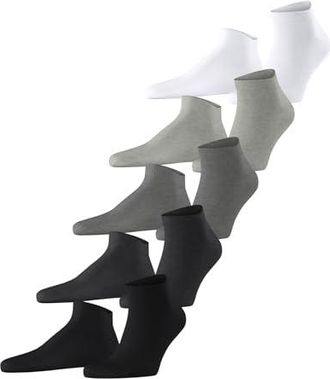 Esprit Solid-Mix Multipack M Sn coton unies lot de 5 paires, Chaussettes basses Homme, Multicolore Black Grey White Mix 0010, 40-46