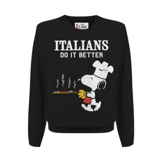 MC2 Saint Barth Snoopy Rundhals-Pullover - - Knitwear - Herren - Schwarzk - S