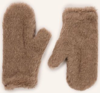 Max Mara F&auml;ustlinge ombrato4 Mit Alpaka beige