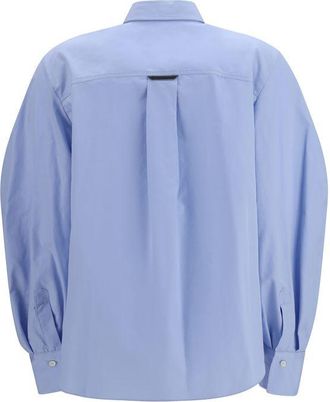 Brunello Cucinelli Voluminous Bell Sleeve Blouse - Blue