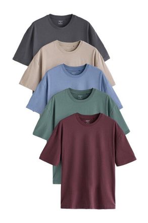 Next T-Shirt Relaxed Fit T-Shirts, 5er Pack (5-tlg)