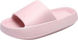 Generic Pantoufles familiales pour la maison - Épaissies - Pour femme - Séchage rapide - Pour hommes et femmes, rose, 38 EU