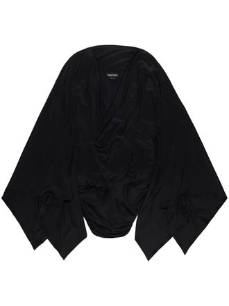Tom Ford Drapierte Bluse - Schwarz
