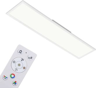 Briloner Cct Panneau led Briloner leuchten colour, 42 w, 4100 lm, IP20, blanc, plastique-m&eacute;tal, dimmable, avec t&eacute;l&eacute;commande, cct, 119,5 x 29,5 x 5 cm