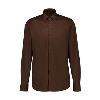 Prada Herren, Shirts, Braun, XLGr&ouml;&szlig;e