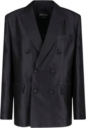 Dondup Veste Satin&eacute;e Double Boutonnage - Femme - Vestes - Noir - Taille: 38 FR