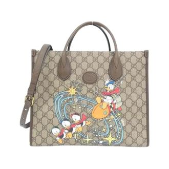 Gucci Sac bandouli&egrave;re en toile GG Supreme cuir Pre-owned - Femme - Pre-owned - Beige - Taille: ONE Size