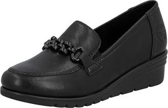 Rieker L5361 Mocassins pour Femme Noir 38 EU, Noir, 38 EU