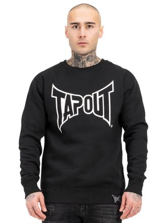 Tapout Herren Rundhals Sweatshirt Normale Passform Marfa Sweater Black/White XXL