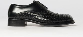 Bottega Veneta Derbies Smashed en cuir bross&eacute; &agrave; bout carr&eacute;