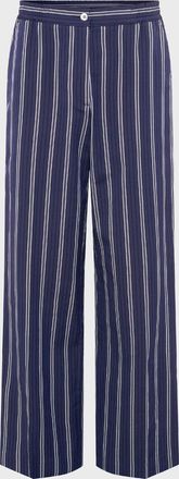 Gerard Darel Pantalon droit ray&eacute; - AINAIS - Marine
