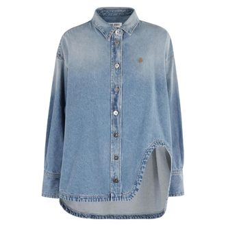 The Attico Femme, Blouses et Chemises, Bleu, Taille: 36 FR Diana Shirt Jacket