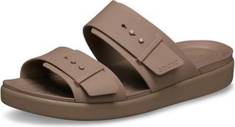 Crocs Femme Brooklyn Buckle Low Sandale cale, Latte, 39 EU