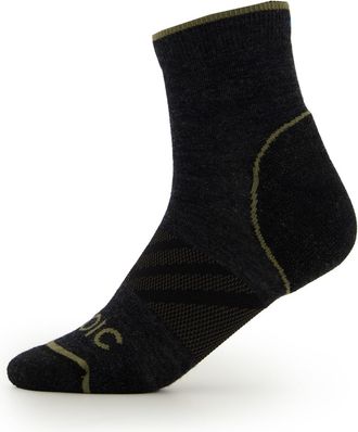 Stoic Unisex Merino Outdoor Quarter Socks Tech Wandersocken gepolstert mit Merinowolle 1 Paar