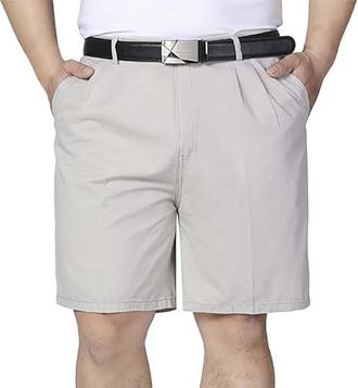 Generic Short habill&eacute; pour homme avec poches, short intelligent pour homme adulte UK double pliss&eacute;, costume daffaires, jambe droite, &eacute;t&eacute;, d&eacute;contract&eacute;, demi-pa