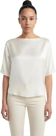 Manila Grace Homme, Blouses et Chemises, Beige, Taille: 40 FR Jc044 Blusa Asimmetrica