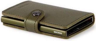 Secrid Mini porte-cartes en cuir grain&eacute; m&eacute;lang&eacute;