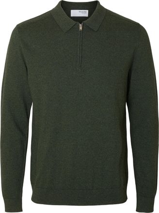 Selected Slhberg Ls Half Zip Polo Noos