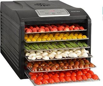 KitchenChef D&eacute;shydrateur Fruits Et L&eacute;gumes 6 Plateaux 500w - SECCO 6 BLACK