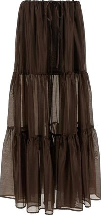 Twinset Femme, Jupes, Brun, Taille: 34 FR Long Skirt