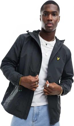 Lyle & Scott Kapuzenjacke in Dunkelgrau mit durchgehendem Rei&szlig;verschluss
