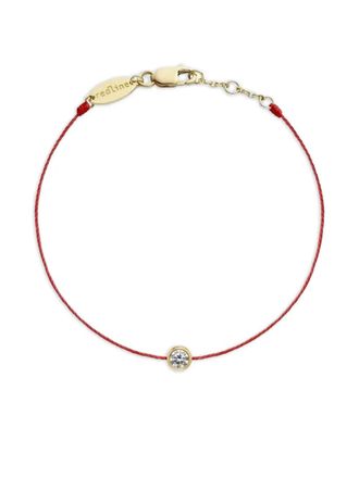 Redline 18K yellow gold cord diamond bracelet