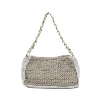 Chanel Pre-owned Strick Umh&auml;ngetasche - - Pre-owned - Damen - Beige - ONE SIZE