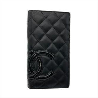 Chanel Portefeuille long (bi-pli) Pre-owned - Femme - Pre-owned - Noir - Taille: ONE Size