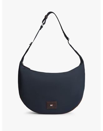 Tommy Hilfiger Heritage - Sac bandouli&egrave;re souple avec &eacute;cusson logo - Bleu fonc&eacute;