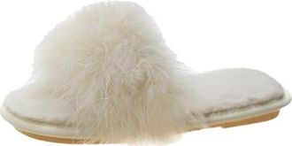 Generic Pantoufles poilues pour femme &agrave; lext&eacute;rieur Mode 2024 Nouvelles chaussures &agrave; fond plat Version cor&eacute;enne de lorteil Pantoufles &agrave; la mode Pantoufles tend