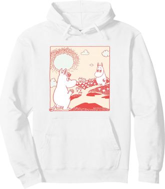 Moomin Snorkmaiden winkt zu Moomintroll Love Pullover Hoodie