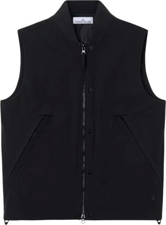 Stone Island Homme, Vestes, Noir, Taille: XL Light Soft Shell-R e.dye PrimaLoft Vest