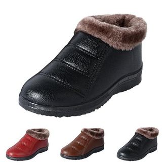 Generic Bottes dhiver &agrave; enfiler confortables pour homme - Bottes de marche thermiques &eacute;paisses et chaudes avec doublure en fourrure antid&eacute;rapante - Bottes de 